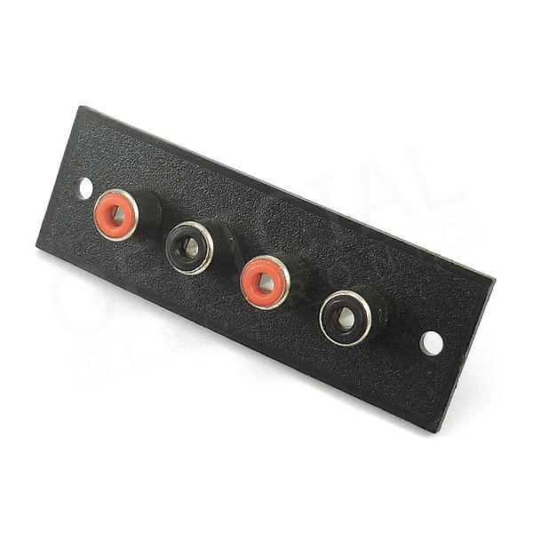 Konektor Cinch zasuvka-panel 4x | Official Electronic, s.r.o.